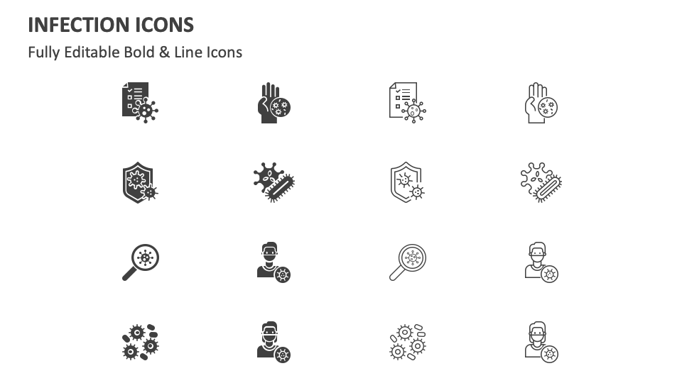 Infection Icons for Google Slides and PowerPoint