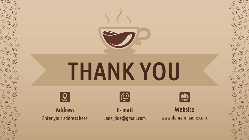 Free Coffee Shop Presentation Theme for Google Slides and PowerPoint