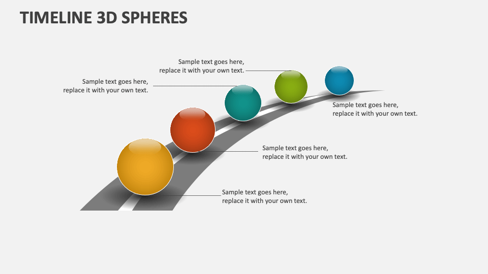 Timeline 3D Spheres Template for PowerPoint and Google Slides - PPT Slides