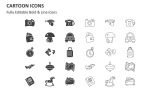 Cartoon Icons for PowerPoint and Google Slides - PPT Slides