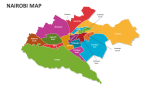 Nairobi Map for Google Slides and PowerPoint - PPT Slides