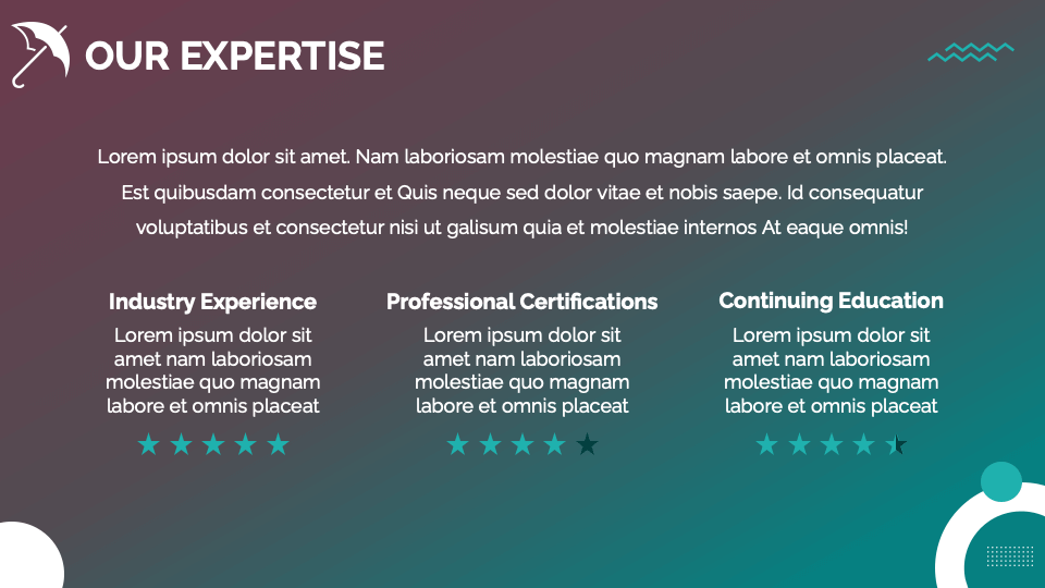 Life Insurance Company Profile for Google Slides and PowerPoint