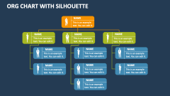 ORG Chart with Silhouette Template for PowerPoint and Google Slides ...