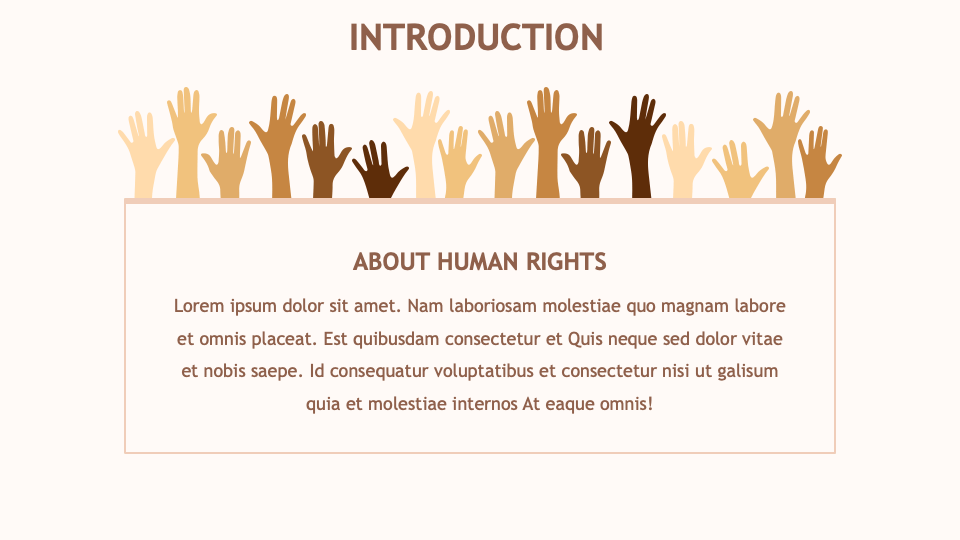 Human Rights Presentation for PowerPoint and Google Slides - PPT Slides