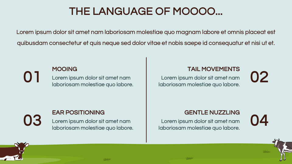 Free - Cow Presentation Template for Google Slides and PowerPoint - PPT ...