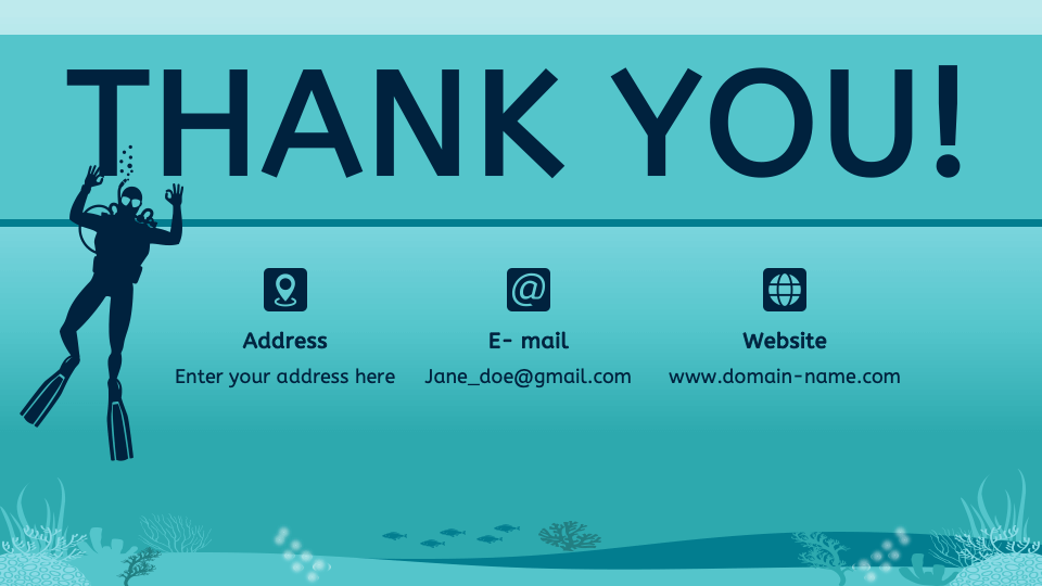 Free Diving Presentation Theme for Google Slides and PowerPoint