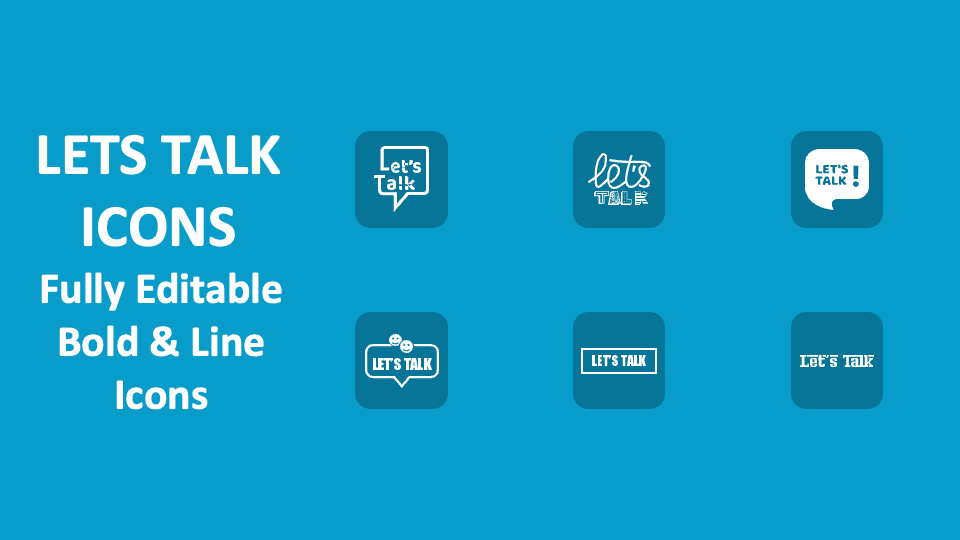 Lets Talk Icons for Google Slides and PowerPoint