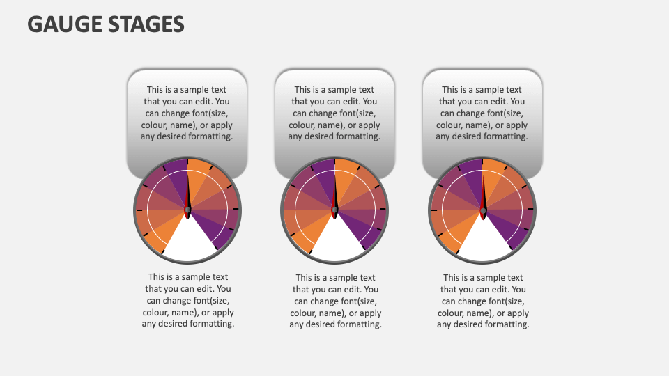 Gauge Stages Template for PowerPoint and Google Slides - PPT Slides