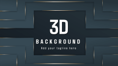 Free 3D Background Presentation for Google Slides and PowerPoint