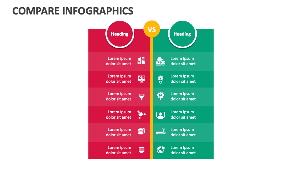 Compare Infographics for PowerPoint and Google Slides - PPT Slides
