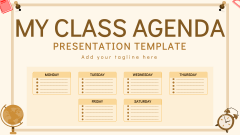 Free - My Class Agenda Presentation Template for Google Slides and ...