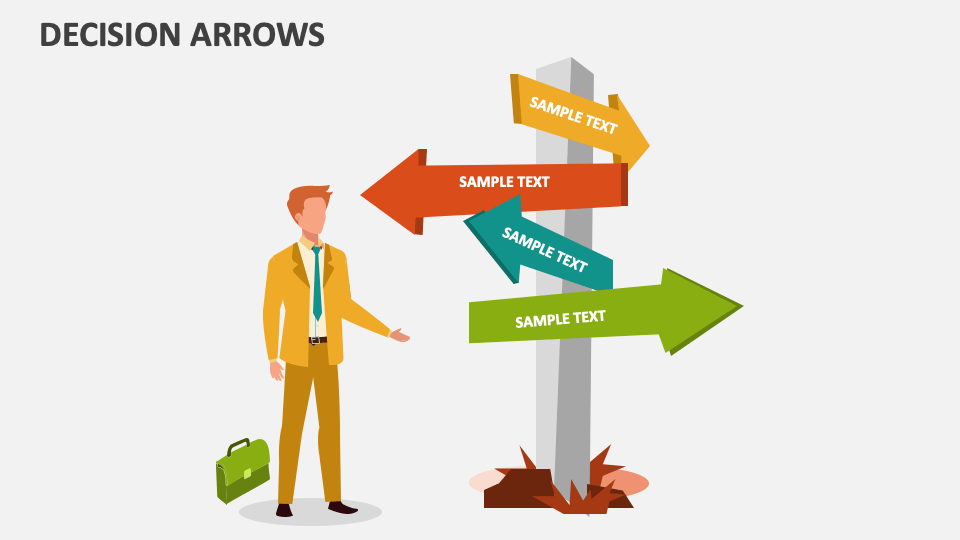Decision Arrows PowerPoint and Google Slides Template - PPT Slides