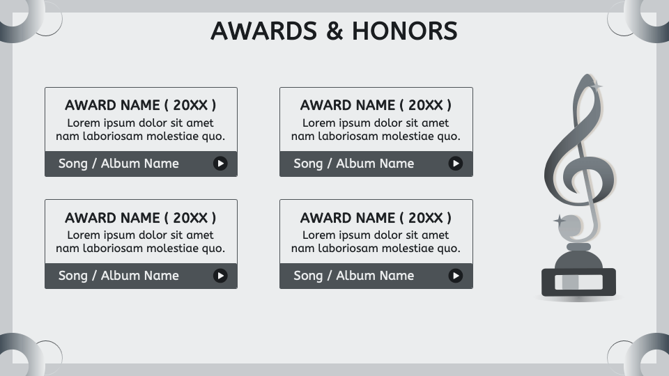 Free Singer Portfolio Presentation Template for Google Slides and ...