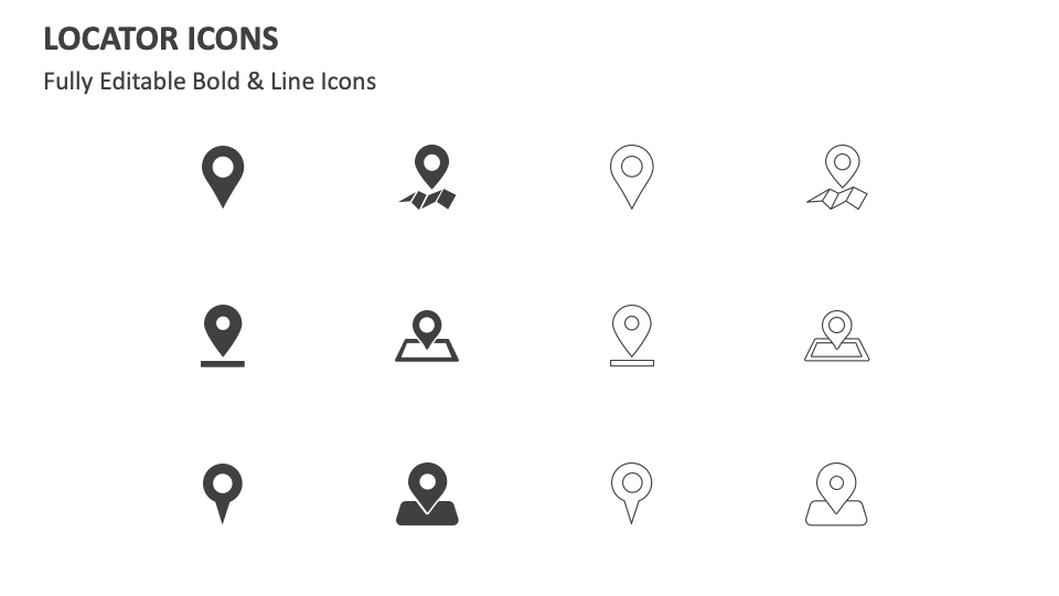 Locator Icons for Google Slides and PowerPoint
