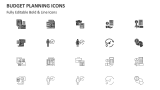 Budget Planning Icons for Google Slides and PowerPoint