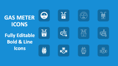 Gas Meter Icons for Google Slides and PowerPoint
