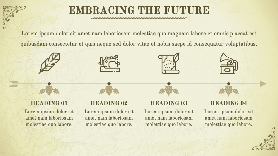 Free - Elegant Vintage Style Presentation Theme for Google Slides and ...