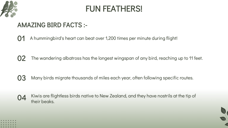 Free - Birds Presentation Template for Google Slides and PowerPoint ...