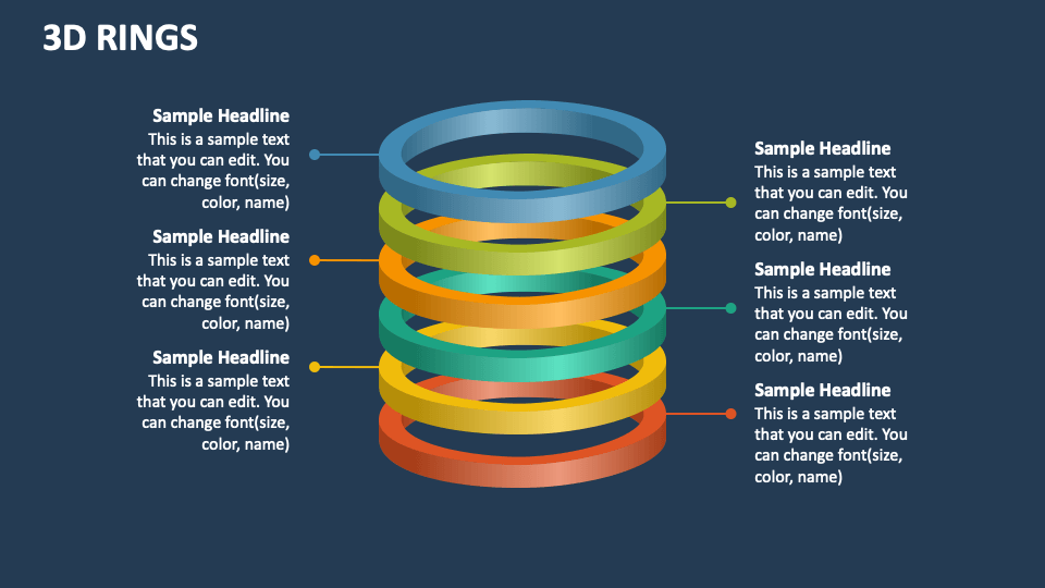 3D Rings PowerPoint and Google Slides Template - PPT Slides