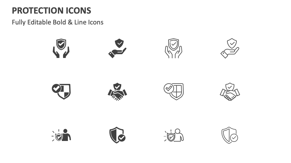 Protection Icons for Google Slides and PowerPoint