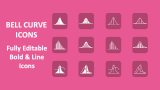 Bell Curve Icons for Google Slides and PowerPoint