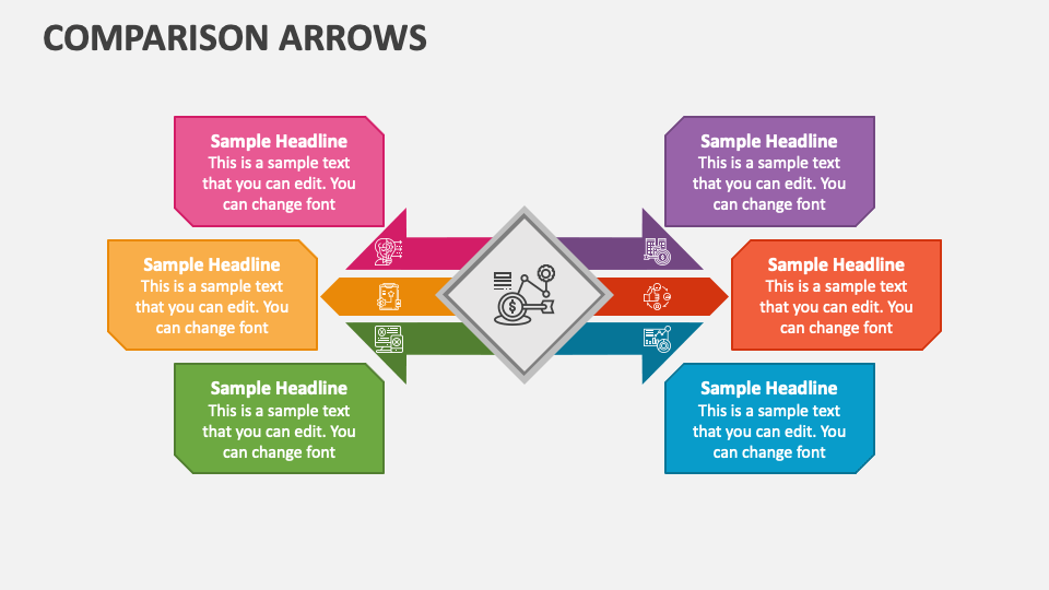 Comparison Arrows PowerPoint and Google Slides Template - PPT Slides