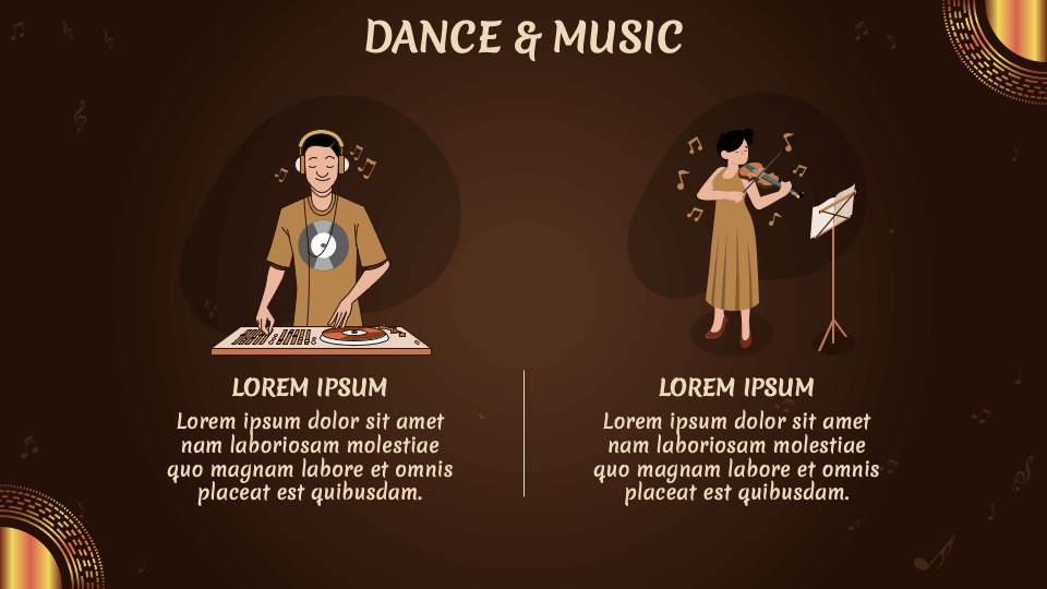 Free Music Presentation Theme for Google Slides and PowerPoint