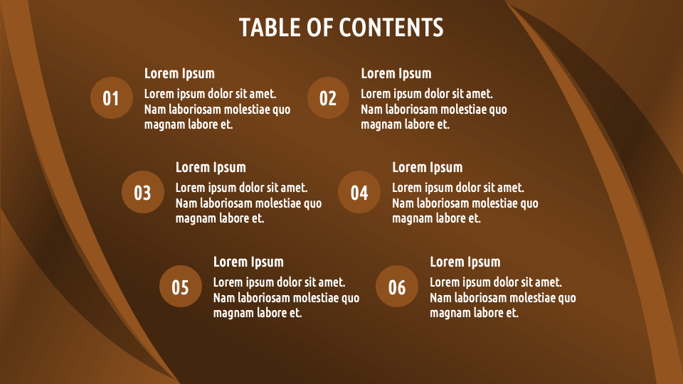 Brown Presentation Theme for PowerPoint and Google Slides - PPT Slides