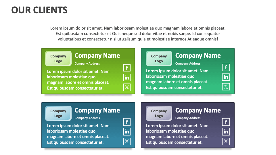 Our Clients Template for Google Slides and PowerPoint - PPT Slides