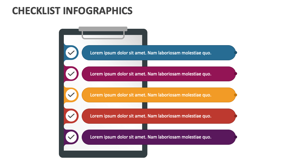 Checklist Infographics for Google Slides and PowerPoint - PPT Slides