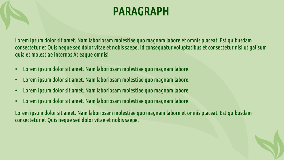 Green Environment Theme for PowerPoint and Google Slides - PPT Slides