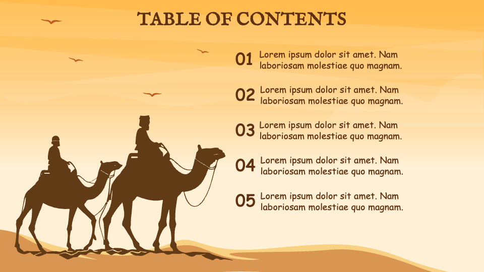 Desert Safari Presentation Theme for PowerPoint and Google Slides - PPT ...