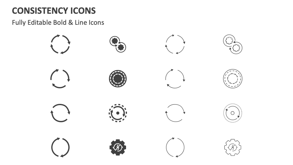 Consistency Icons for Google Slides and PowerPoint