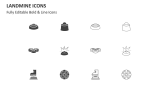 Landmine Icons for Google Slides and PowerPoint