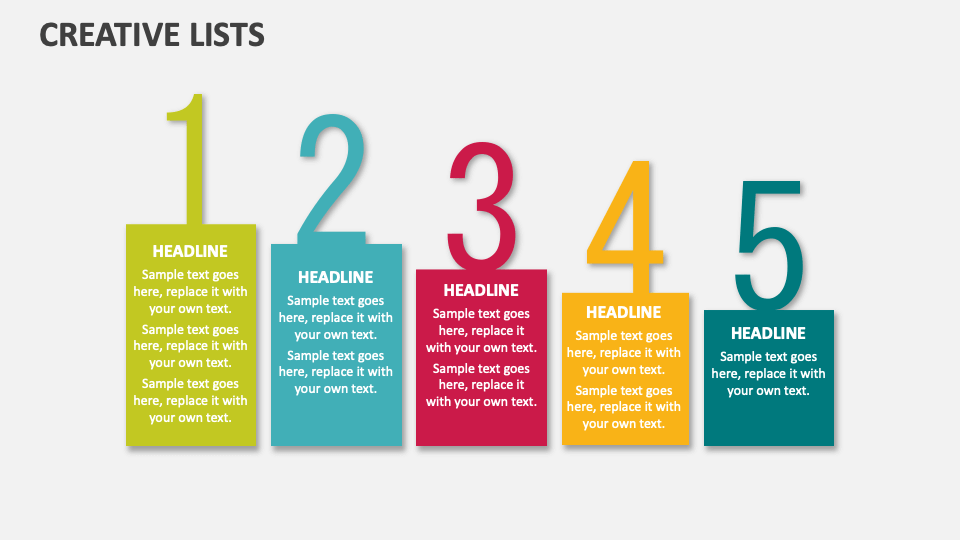 Creative Lists Template for PowerPoint and Google Slides - PPT Slides