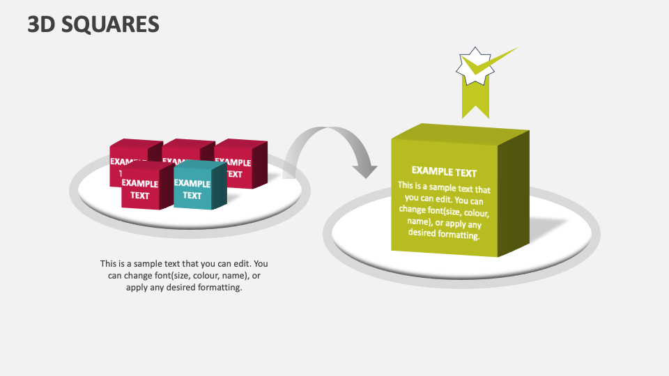 3D Squares Template for PowerPoint and Google Slides - PPT Slides