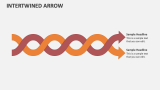 Intertwined Arrow PowerPoint and Google Slides Template - PPT Slides