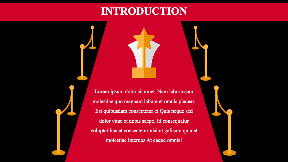 Free Red Carpet Presentation Theme for PowerPoint and Google Slides - PPT Slides