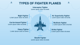 Free Fighter Plane Theme for Google Slides and PowerPoint