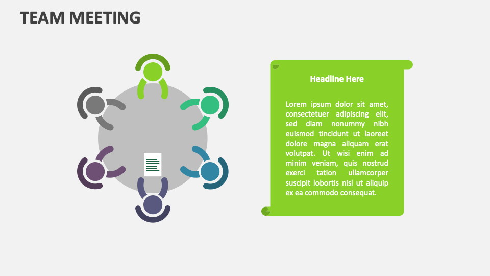 Team Meeting PowerPoint and Google Slides Template - PPT Slides