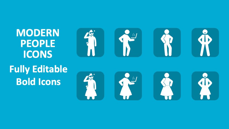 Modern People Icons for PowerPoint and Google Slides - PPT Slides