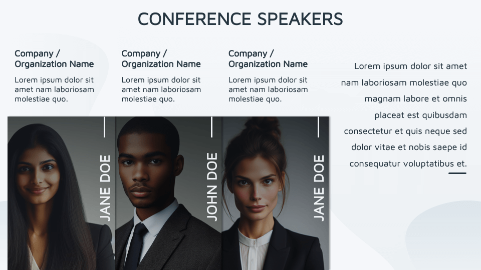 Free Conference Style Presentation Theme for Google Slides and PowerPoint