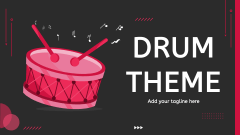 Free Drum Presentation Theme for Google Slides and PowerPoint