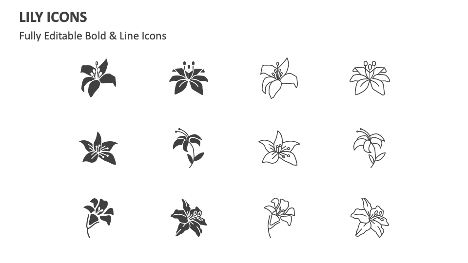 Lily Icons for PowerPoint and Google Slides - PPT Slides