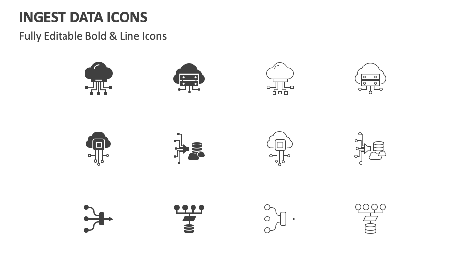 Ingest Data Icons for Google Slides and PowerPoint