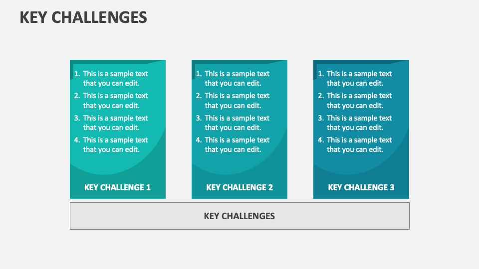 Key Challenges PowerPoint and Google Slides Template - PPT Slides