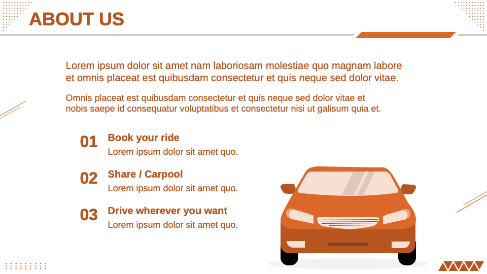 Car Sharing Business Presentation Template for Google Slides and ...