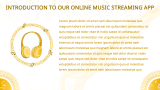 Online Music Streaming App Pitch Deck for Google Slides and PowerPoint
