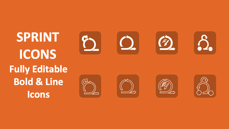 Sprint Icons for Google Slides and PowerPoint