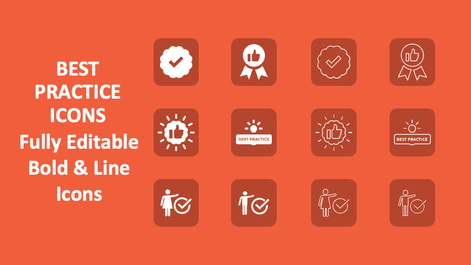 Best Practice Icons for Google Slides and PowerPoint